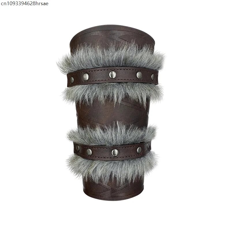 Наручи из искусственной кожи и меха 1/2 шт. 04 1Pcs