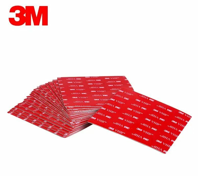 3M VHB 5608A серый акриловый двусторонний скотч 100х100 мм