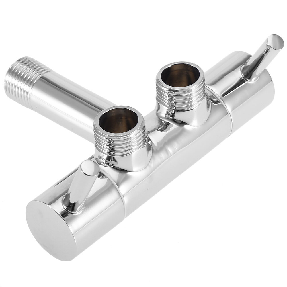 Хромированный настенный угловой кран с двумя сливами для раковины, кран с хромированной отделкой