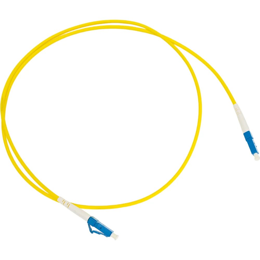 Оптический шнур Cabeus simplex LC‑LC 9/125 SM 1 м LSZH FOP(s) желтый патч‑корд OS2 соединительный