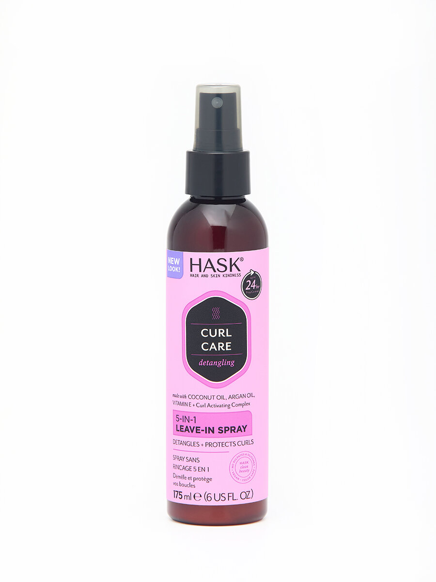 HASK Несмываемый спрей 5-в-1 для вьющихся волос / Curl Care 5 In 1 Leave-In Spray 175Ml 30223
