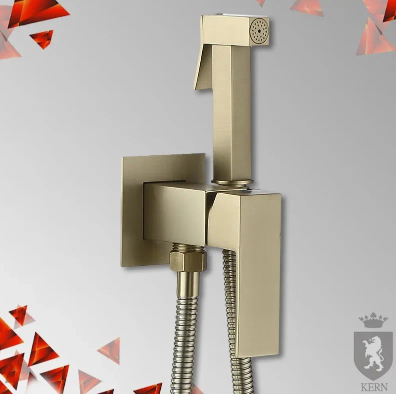 Смеситель встраиваемый для биде Kern 4046-1 цвет - матовое золото