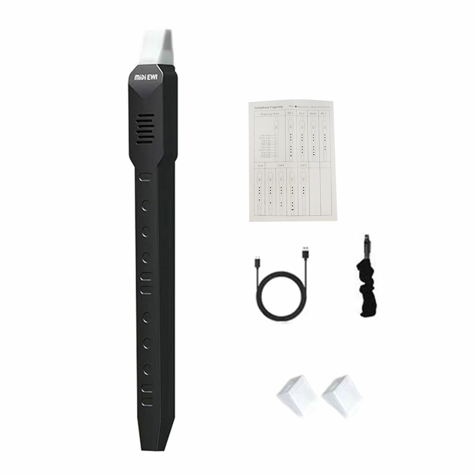 Саксофон карманный электронный музыкальный инструмент с съемной насадкой