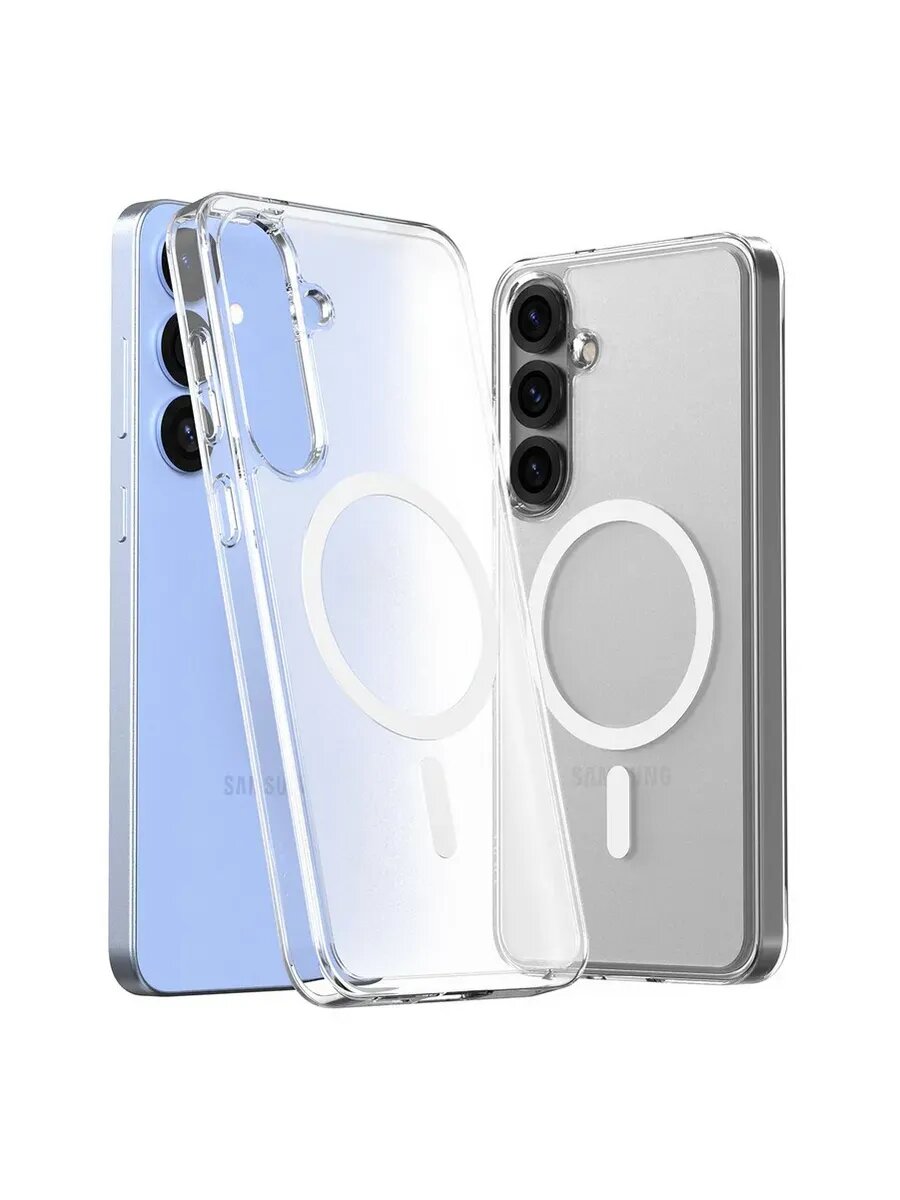 Чехол на Samsung Galaxy S25 Plus Araree Duple M, поликарбонат/силикон, магнитный, прозрачный матовый