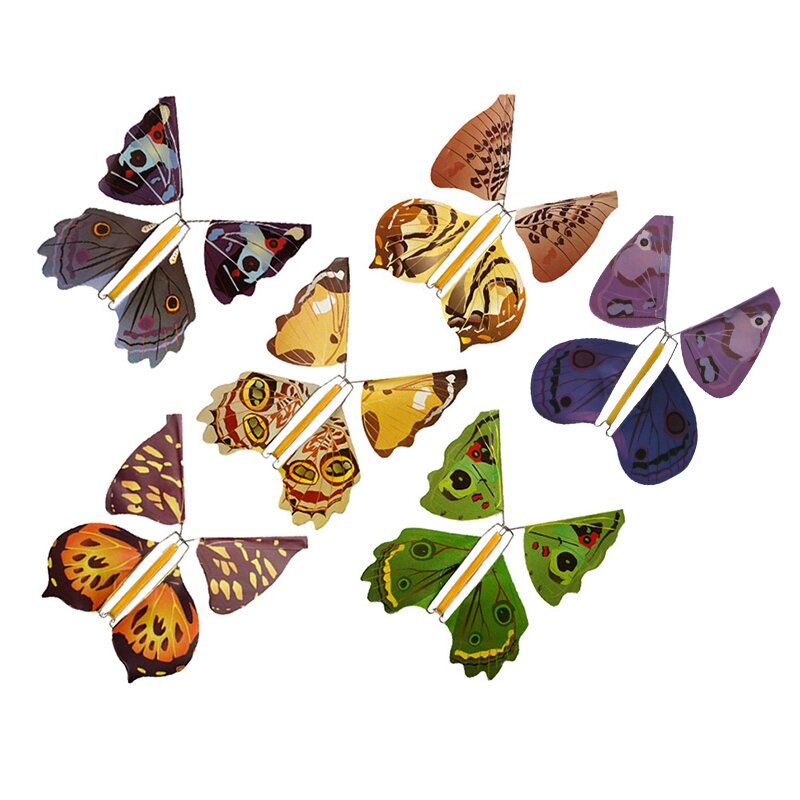 Металлический кронштейн erfly Rubber Band Power Wind Up erfly Toy (6 шт.)