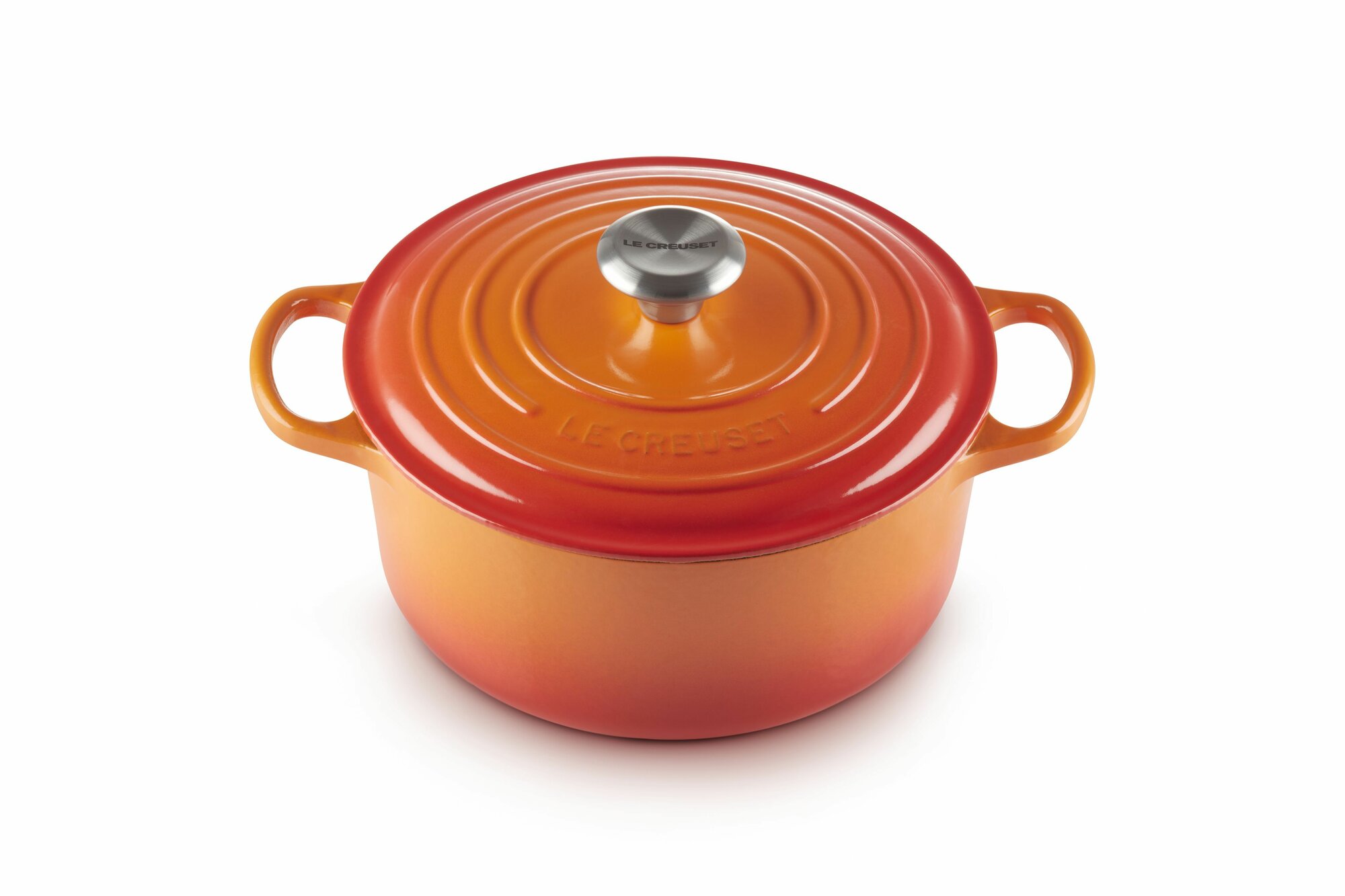 Чугунная эмалированная кастрюля с крышкой, 24 см, 4.2 л, Le Creuset, Вишня (Cerise)-SDCT-SDCT