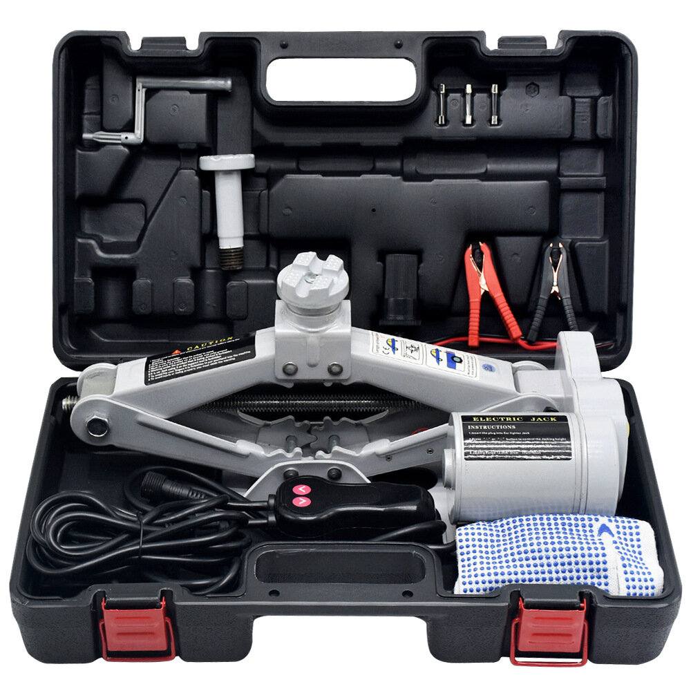 Электрический Домкрат автомобильный Винтовой 12V , Длина до 420 мм, Максимум 2 тонны