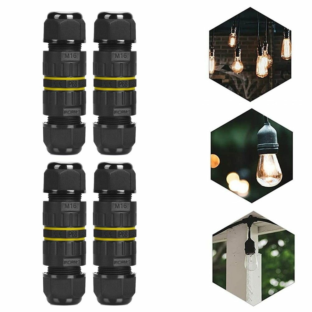 Соединитель провода Электрического кабеля IP68 3-Контактной Наружной Распределительной Коробки Водонепроницаемый