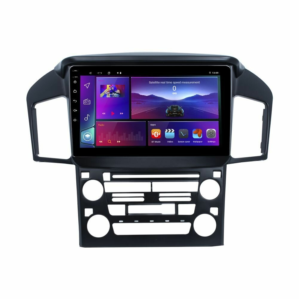 Автомагнитола для Lexus RX300 1997-2003/ Toyota Harrier 1998-2005 6+128G Android 12 4G DSP AI, GPS, Bluetooth, WiFi, FM, GPS, Сенсорные кнопки Лексус/ Тойота