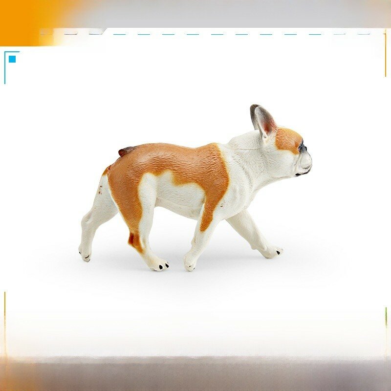 Pvc собачья статуэтка бультерьер игрушка фигурка статичный декор для детей и подарка