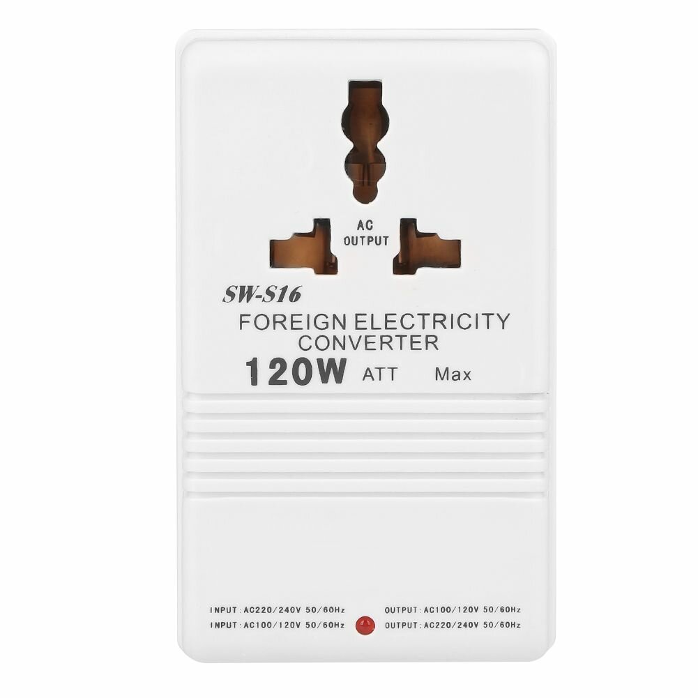 Трансформатор SW-S16 120 Вт 220 В/110 В для взаимного преобразования, штепсельная вилка национального стандарта