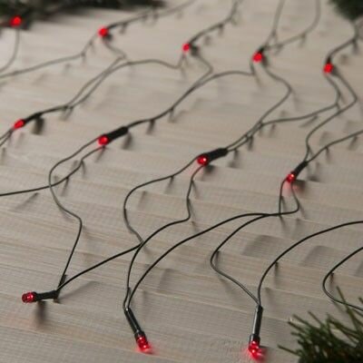 Гирлянда КНР электрическая сетка, красная, 8 режимов, 1 х 0,7 м