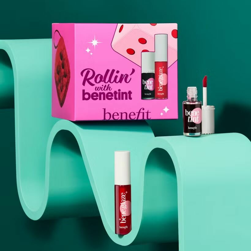 Benefit Набор косметики Rollin with Benetint Cheek & Lip Tint and Limited Edition Lip Oil