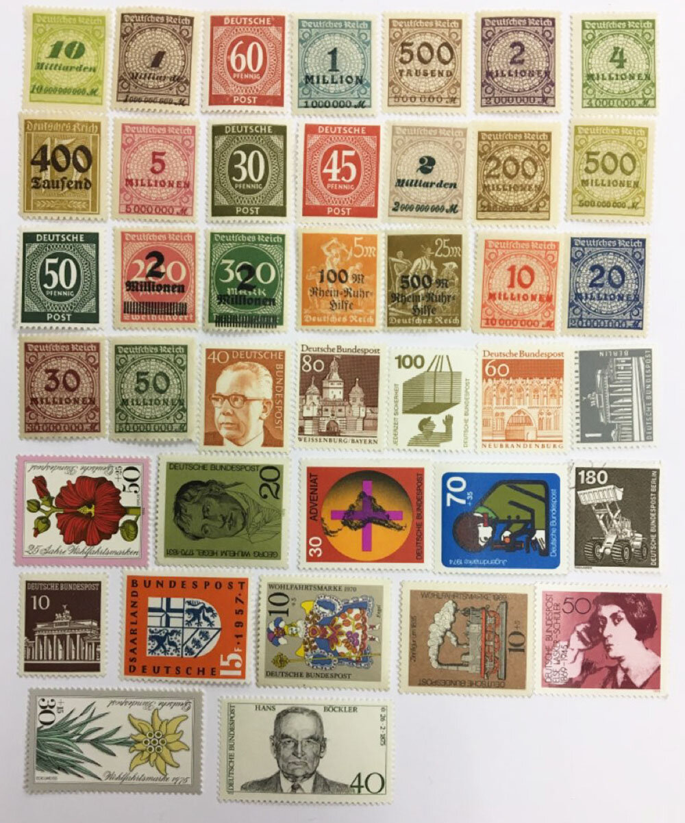 Смесь годов-- Набор марок Германия (ФРГ) 40 шт. Негашеные , III O