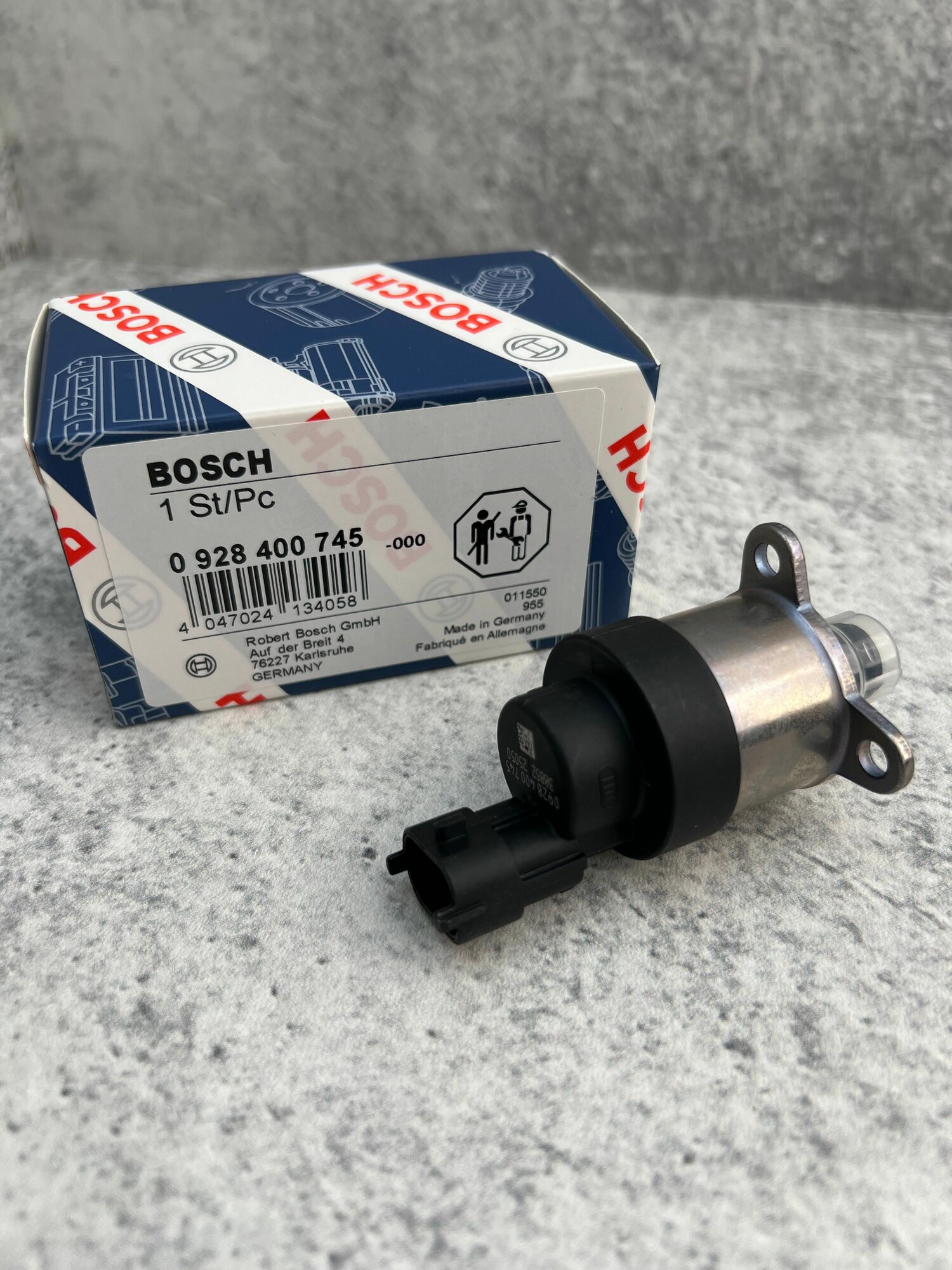 Блок дозировочный 0928400745 BOSCH. Клапан регулировки давления 0928400745. Оригинал Китай. ЕВРО-4 (Common-Rail)