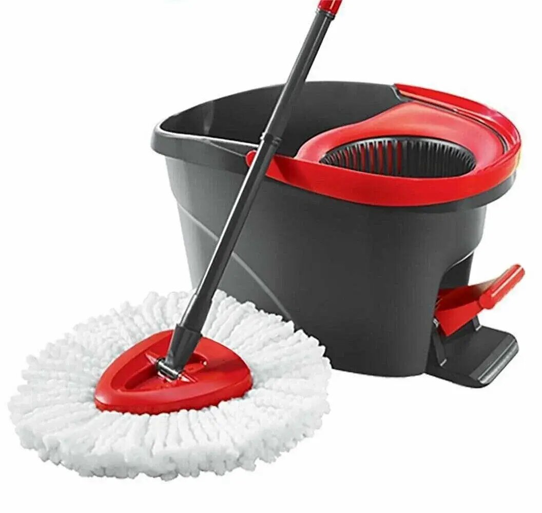 Приспособиться Швабра Vileda "Турбо" 163422, насадка из микрофибры, педальный отжим, телескопическая