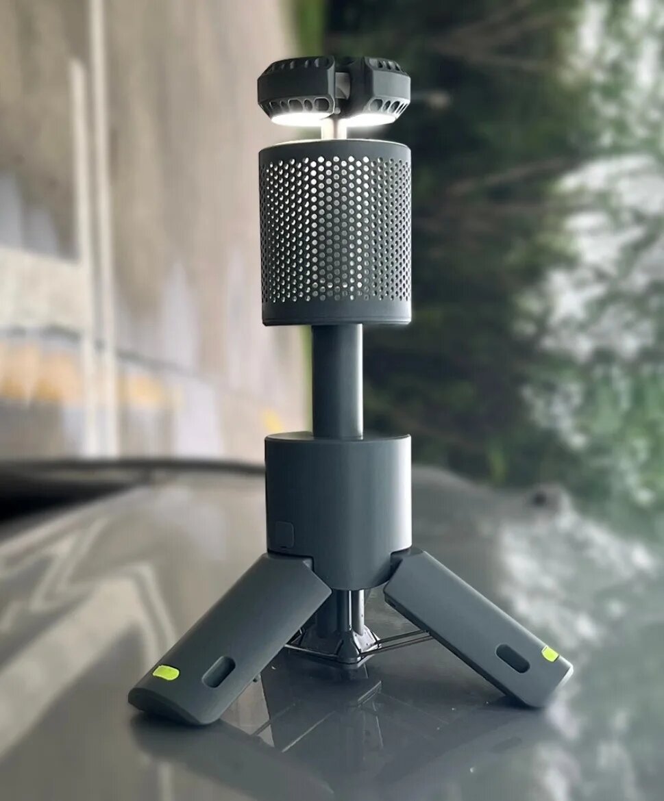 Телескопический светильник для кемпинга, 10000 мАч, портативные фонари, светодиодные фонари для приключений, пешего туризма, рыбалки, палатки, атмосферная лампа для кемпинга со штативом с магнитом