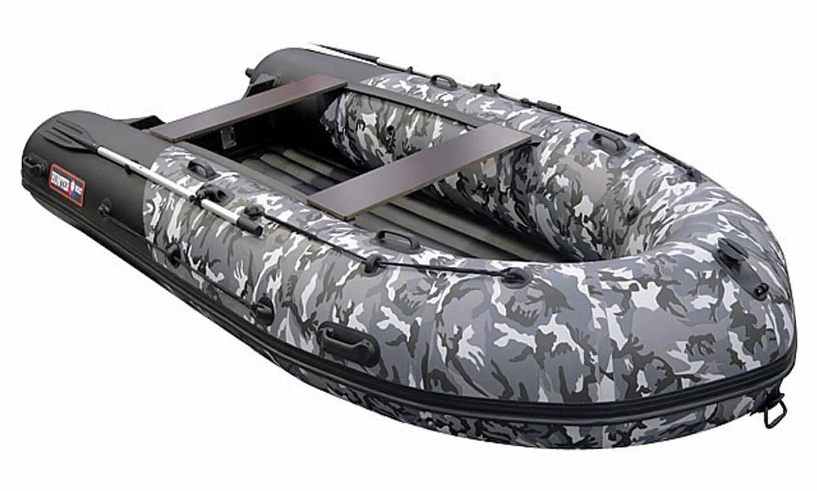 Лодка моторно-гребная HUNTERBOAT Хантер 380 про, надувная, камуфляж