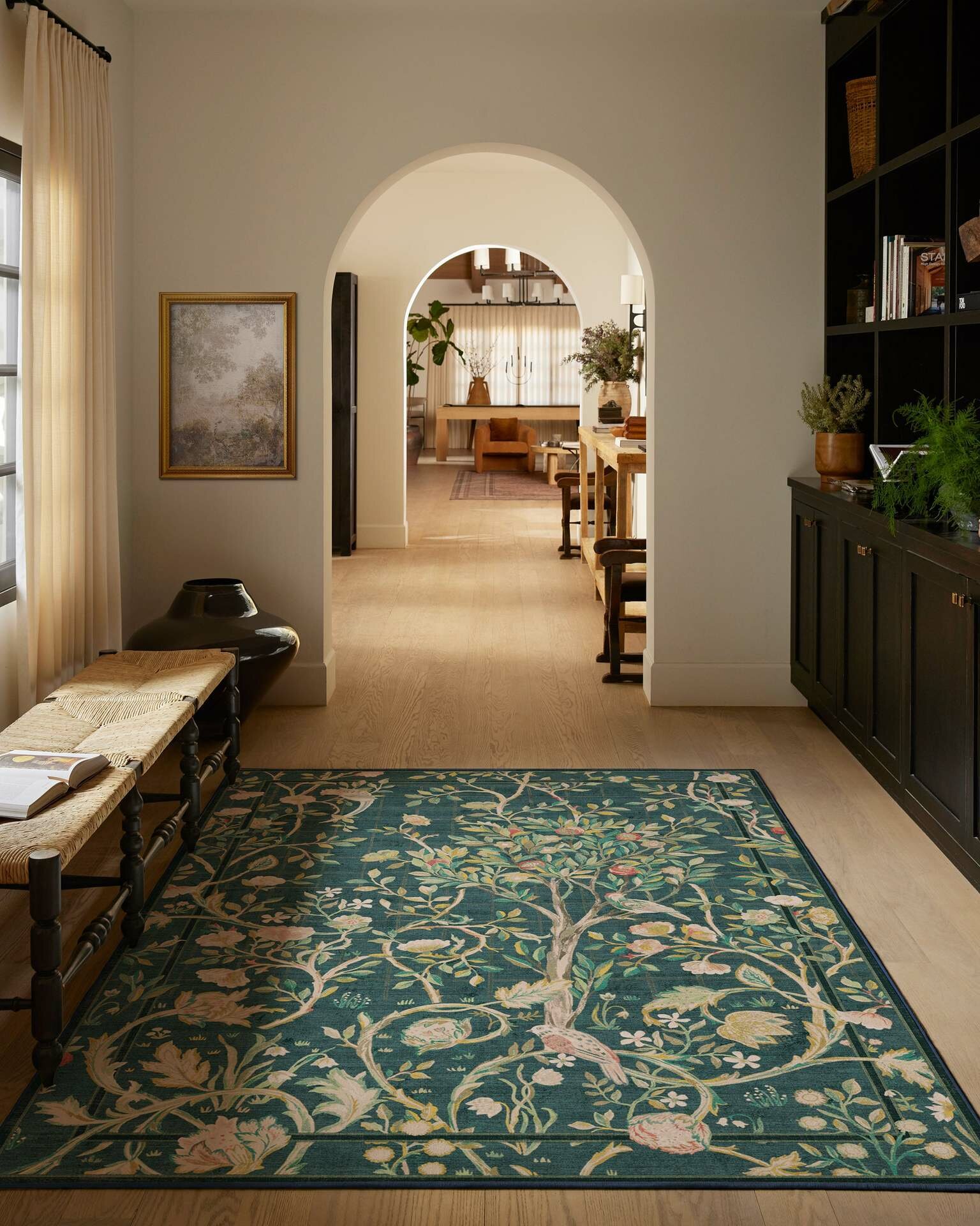 Абстрактная карта дерева на ковре, хлопок/полиэстер, 1.2x1.8м