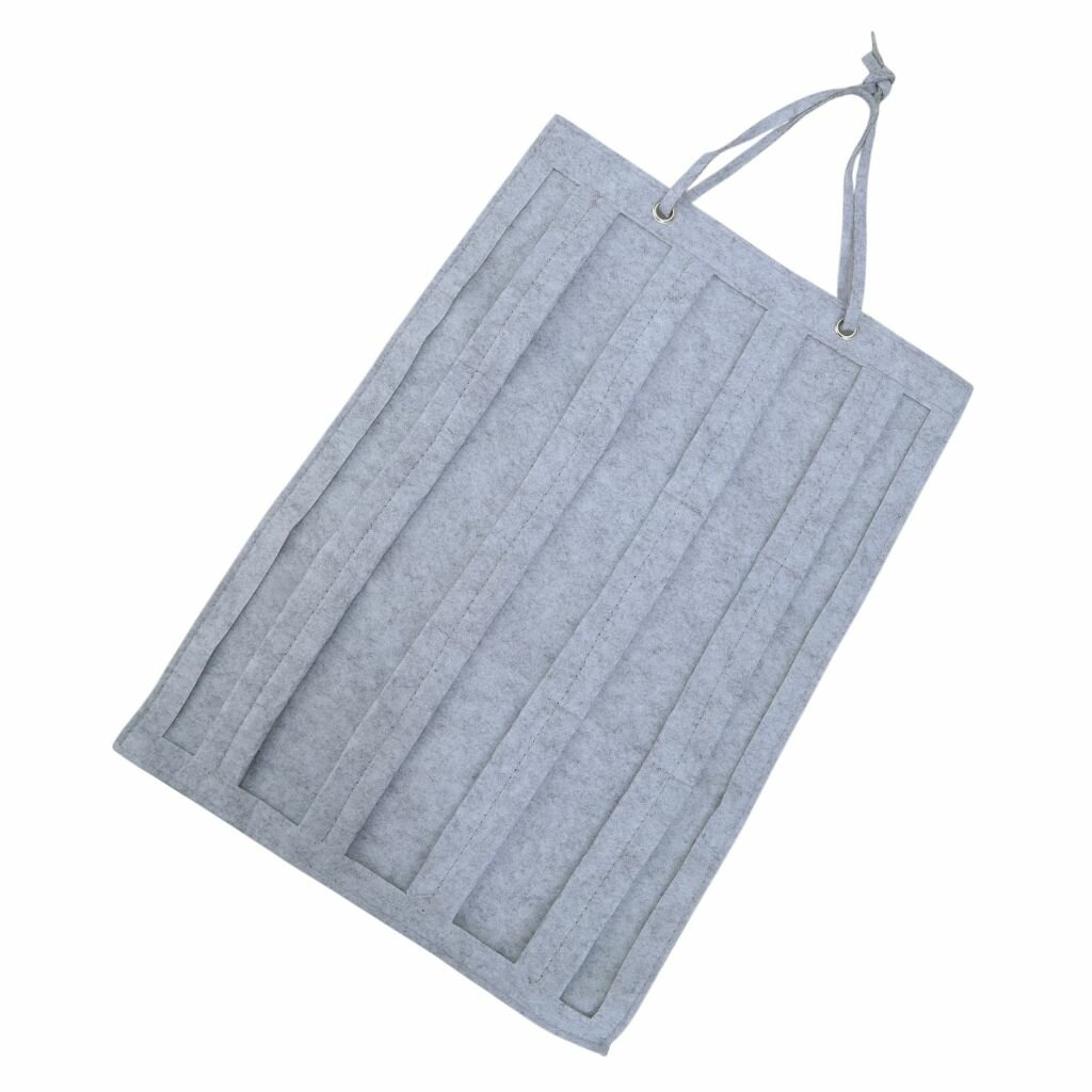 Войлочная заколка для хранения на стене-серый-50x35 см