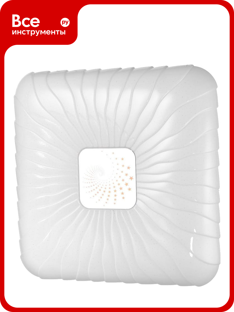 Светильник BayerLux с ПДУ 74616/1 LED 80Вт 3000-6000К диммер белый 43х43х5,7 см 4941585