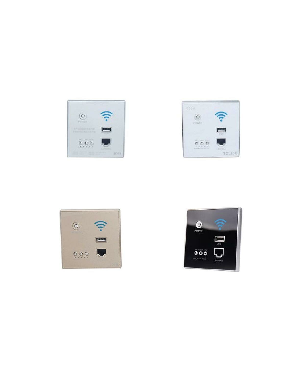 300Mbps 220V Smart Wireless WIFI Repeater Extender Wall Embedded Router Socket — фото 1