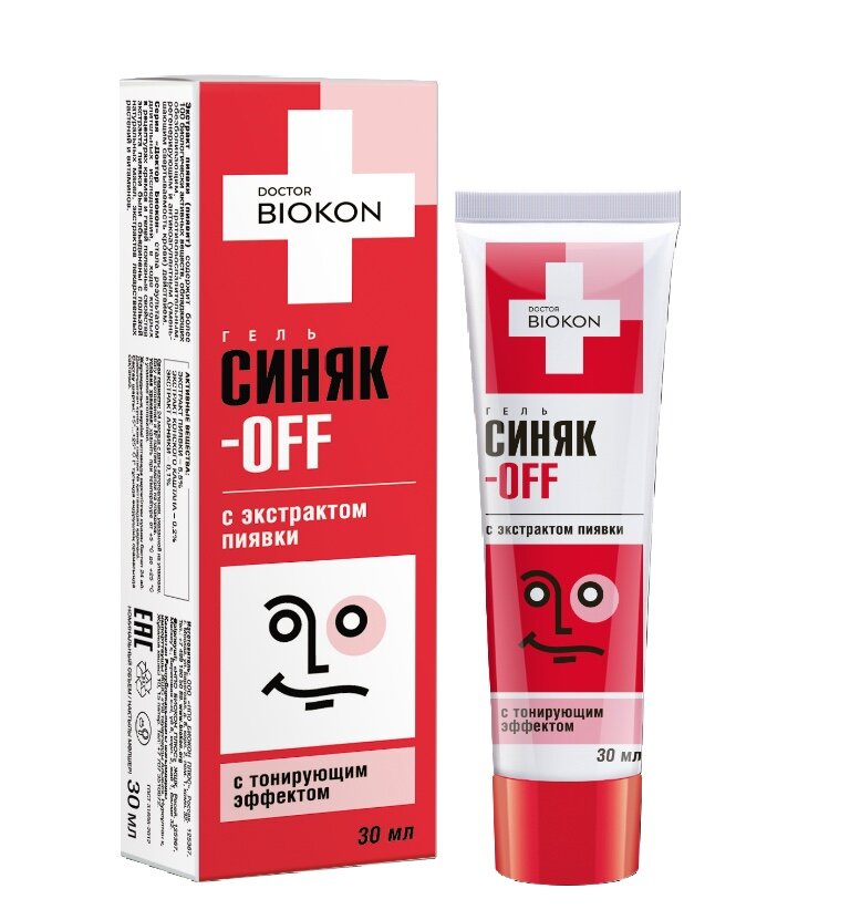 Doctor biokon синяк-off гель с тонирующим эффектом 30 мл