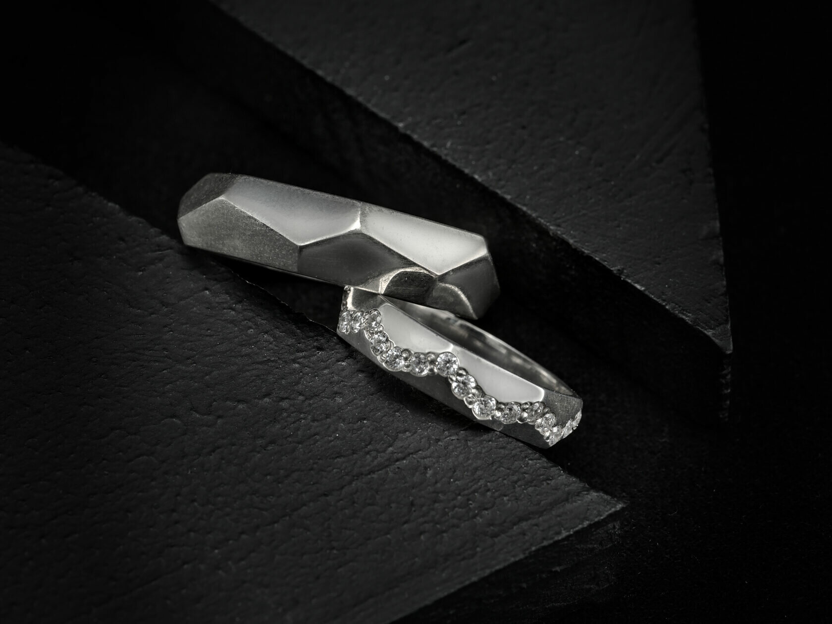 Кольцо обручальное, серебро, 925 проба