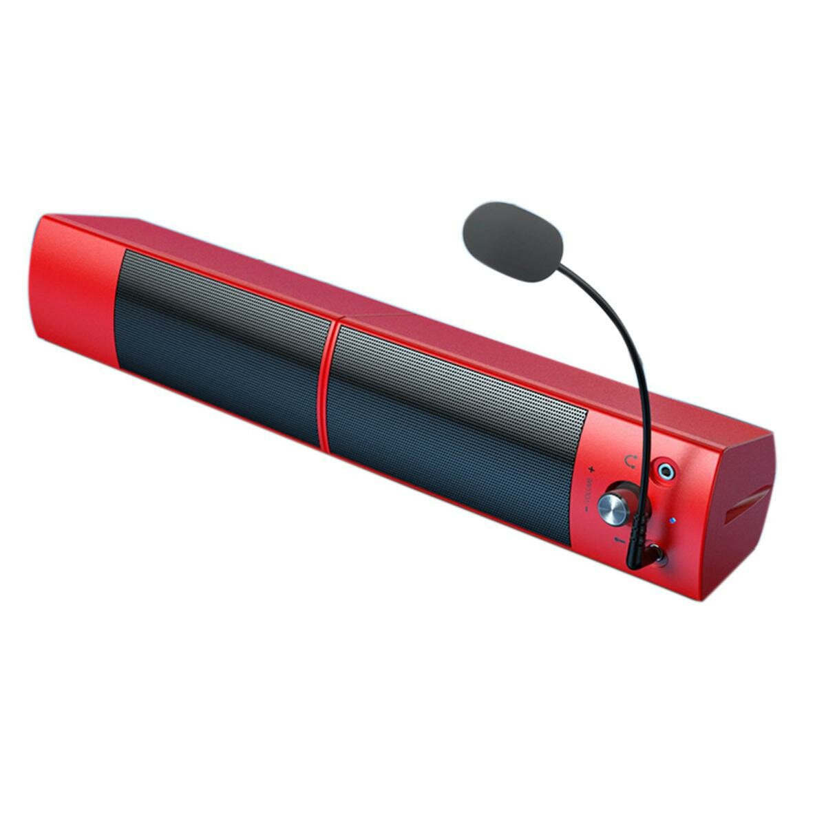 Bluetooth-динамик Surround Subwoofer для компьютера ПК ноутбука USB проводной двойной музыкальный плеер с микрофоном-кра