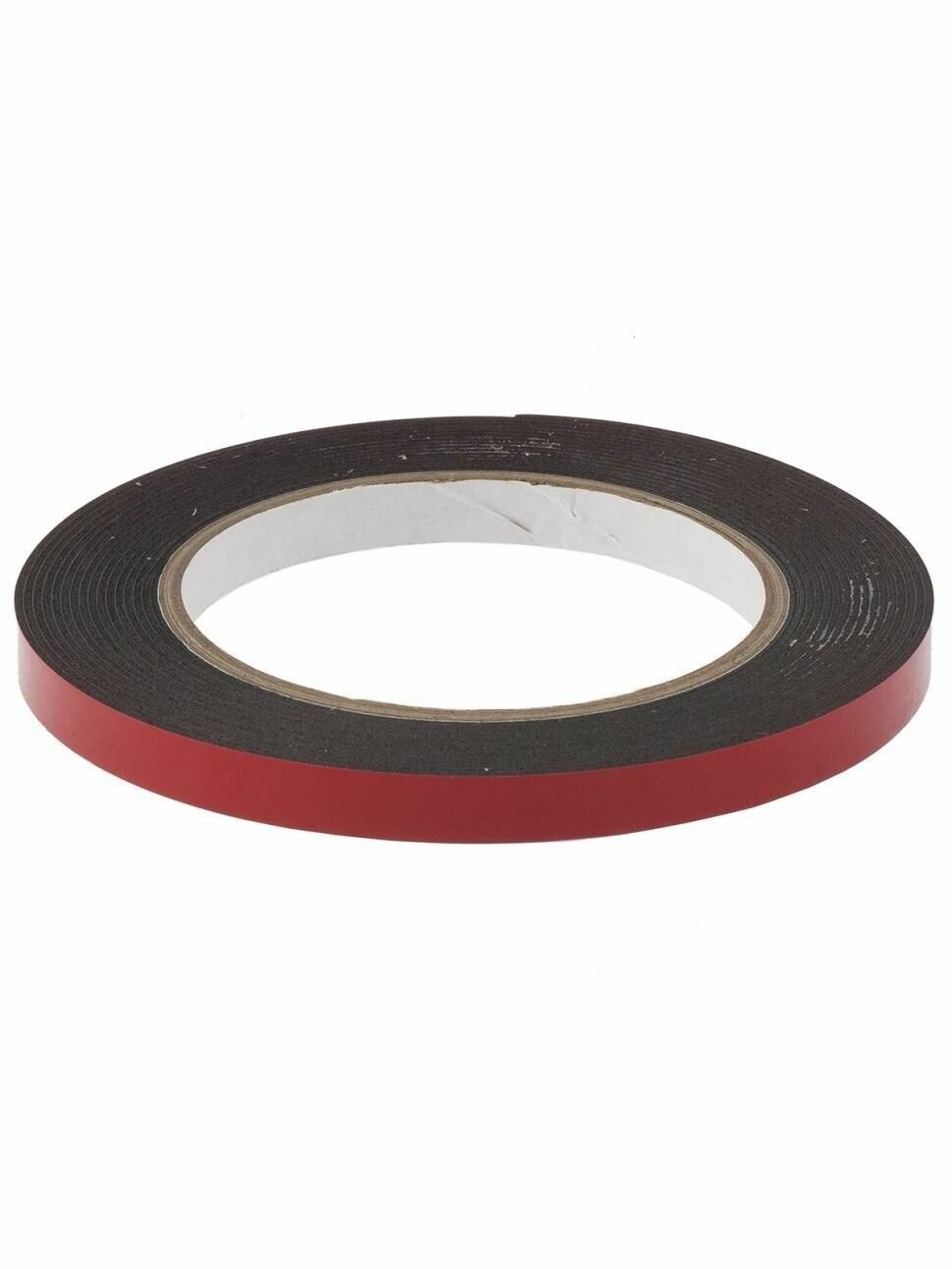 Лента клейкая на вспененной основе, двусторонняя черная усиленная, 9 мм х 5 м Matrix 89082