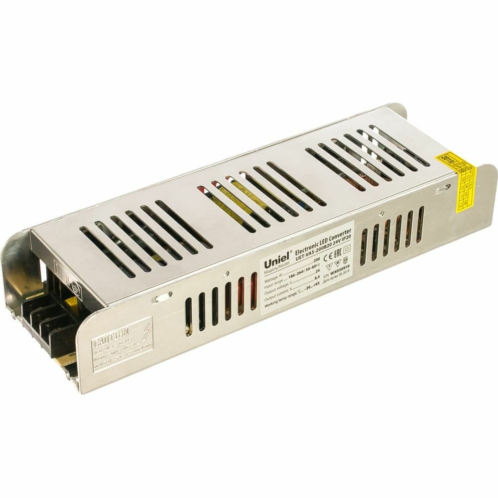 Блок питания Uniel UET-VAS-200B20 24V IP20, 200Вт. UL-00002433