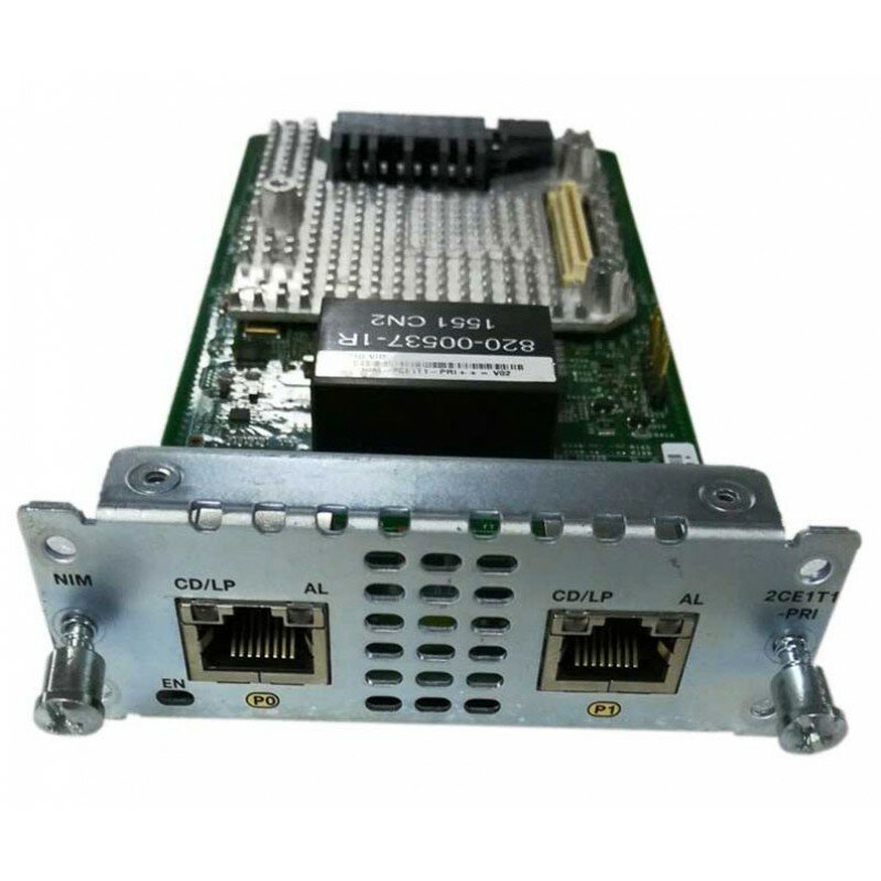 Модуль CISCO NIM-2CE1T1-PRI 2 port Multiflex Trunk Voice/Channelized Data T1/E1 Module