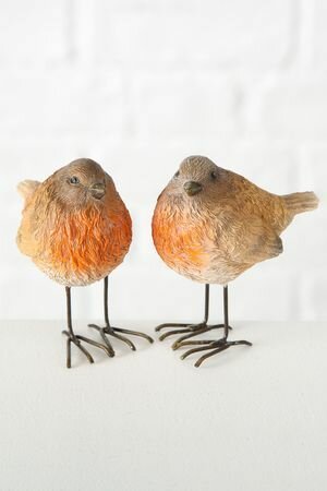 Декоративная фигура птичка яффи, полистоун, металл, 8 см, в асс, Boltze 1016552
