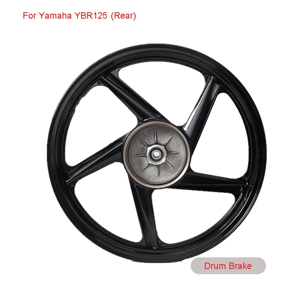 Алюминиевое колесо мотоцикла для Jianshe Yamaha YBR125 JYM125, обод колеса из сплава, передний диск/задний барабанный тормоз, запасные части для мотоцикла, YBR125 Rear