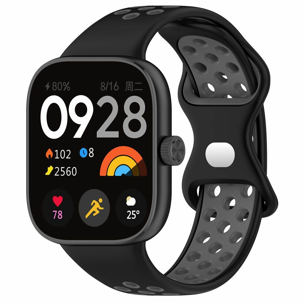 Силиконовый ремешок для Xiaomi Redmi Watch 4 5 6, спортивный дышащий ремешок, сменный браслет для умных часов дышащий силиконовый браслет сменный ремешок для смарт-часов замена ремешка