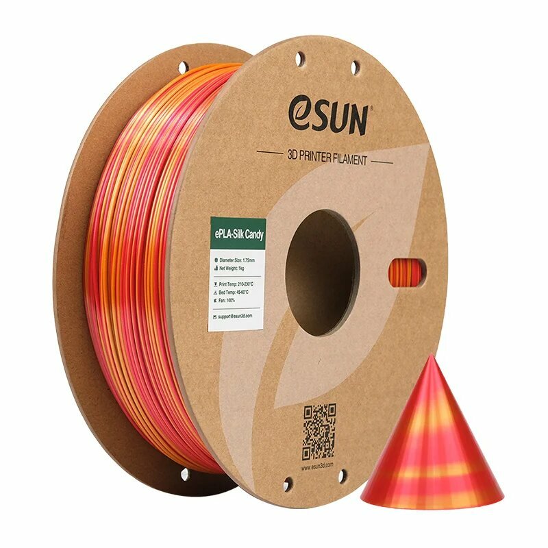 ESUN Silk Candy PLA Filament 1 кг Red Gold