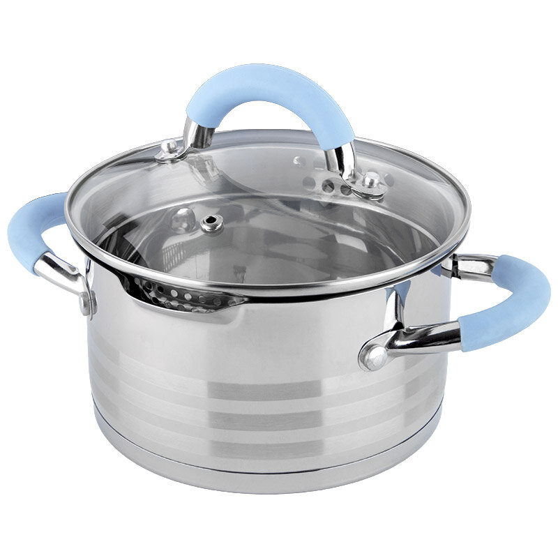 Кастрюля 2,5 л MALLONY MELODIA 109007, нерж. сталь, комбинированная полировка