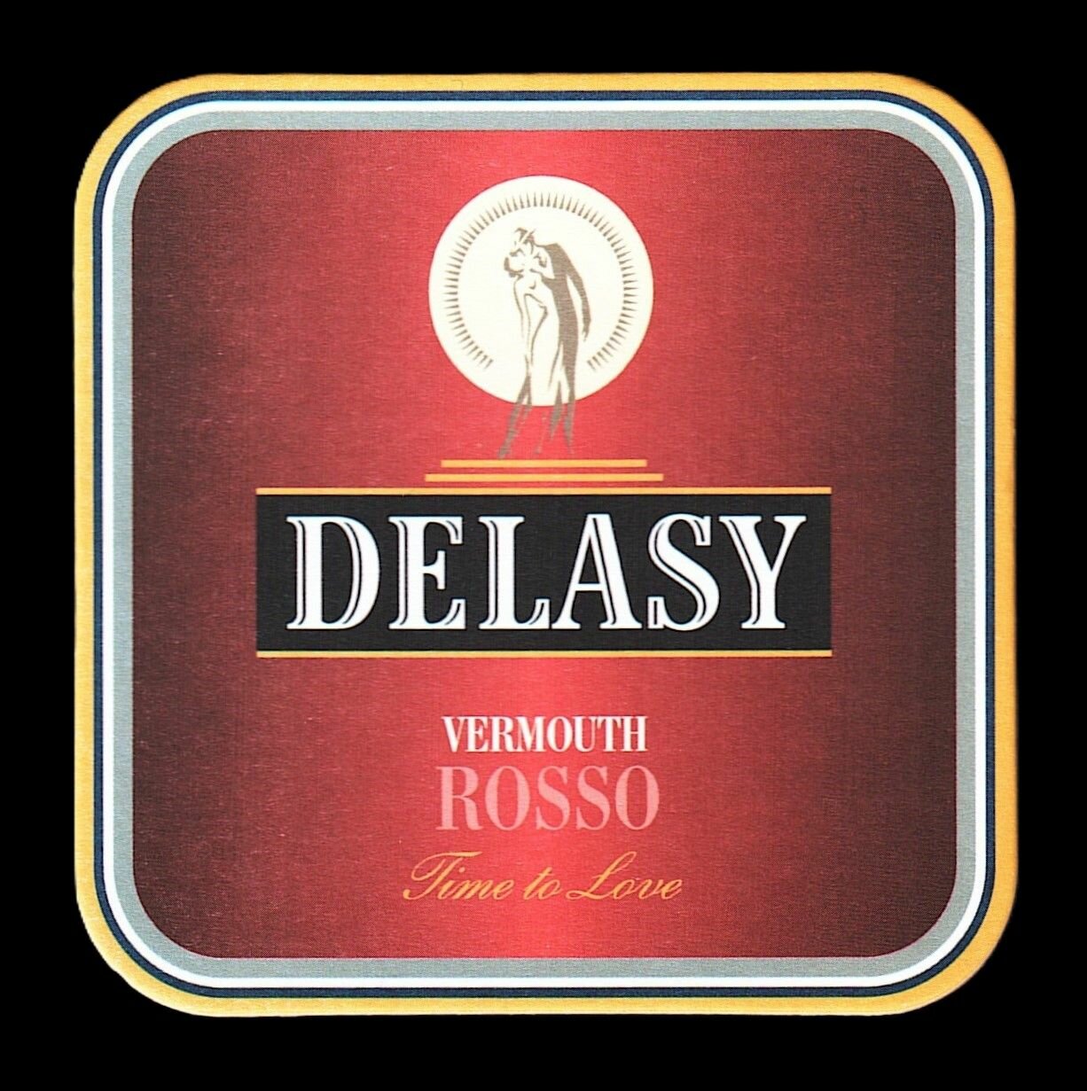 Бирдекель (костер) Delasy Rosso Time to Love (подставка под пивной бокал)