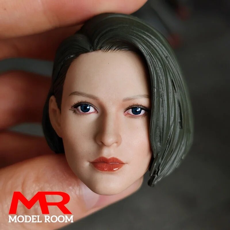 1/6 масштаб, женская голова, скульптура прямого зрения, модель с резьбой по голове, подходит для 12 дюймов, фигурка женщины-солдата, тело куклы