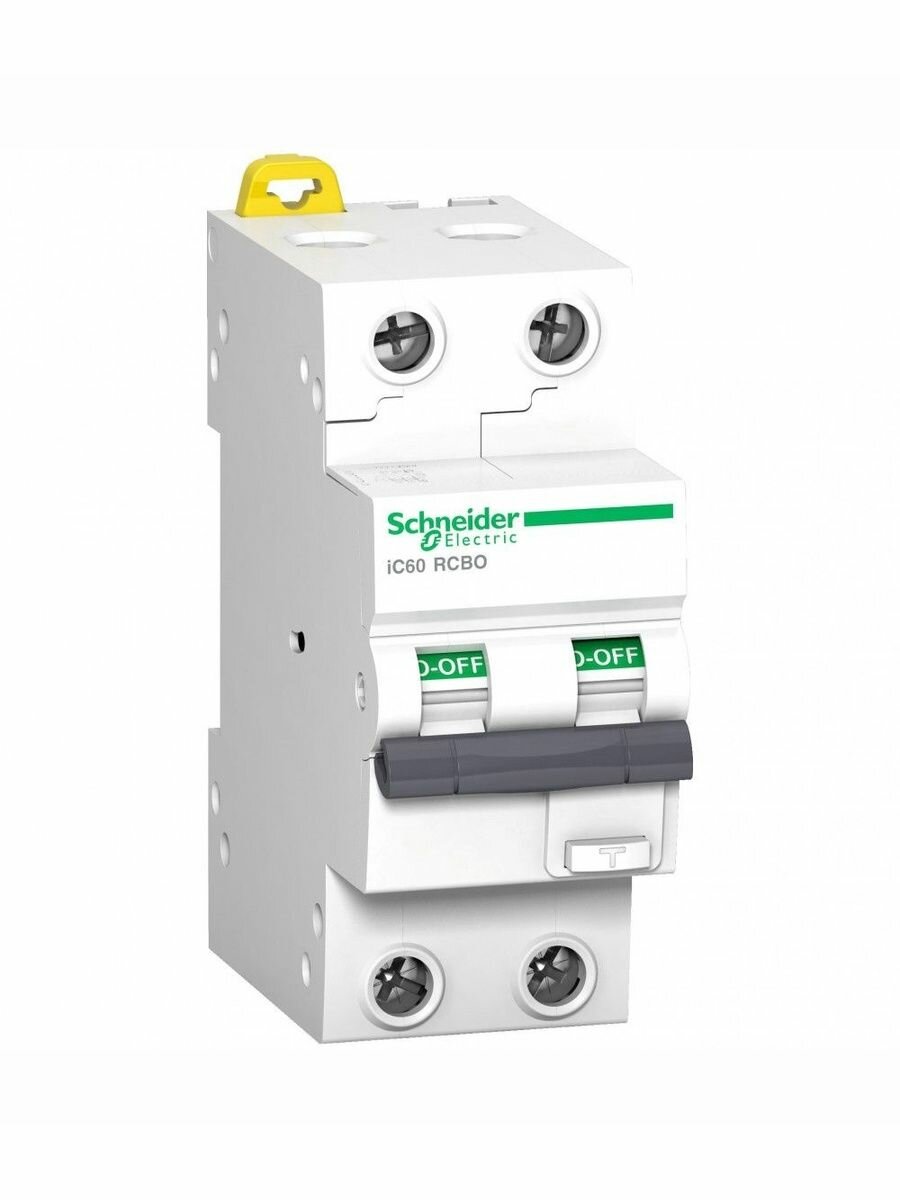 Schneider Electric Дифференциальный автоматический выключатель 2П 10КА 16А C 30МА AC A9D07216