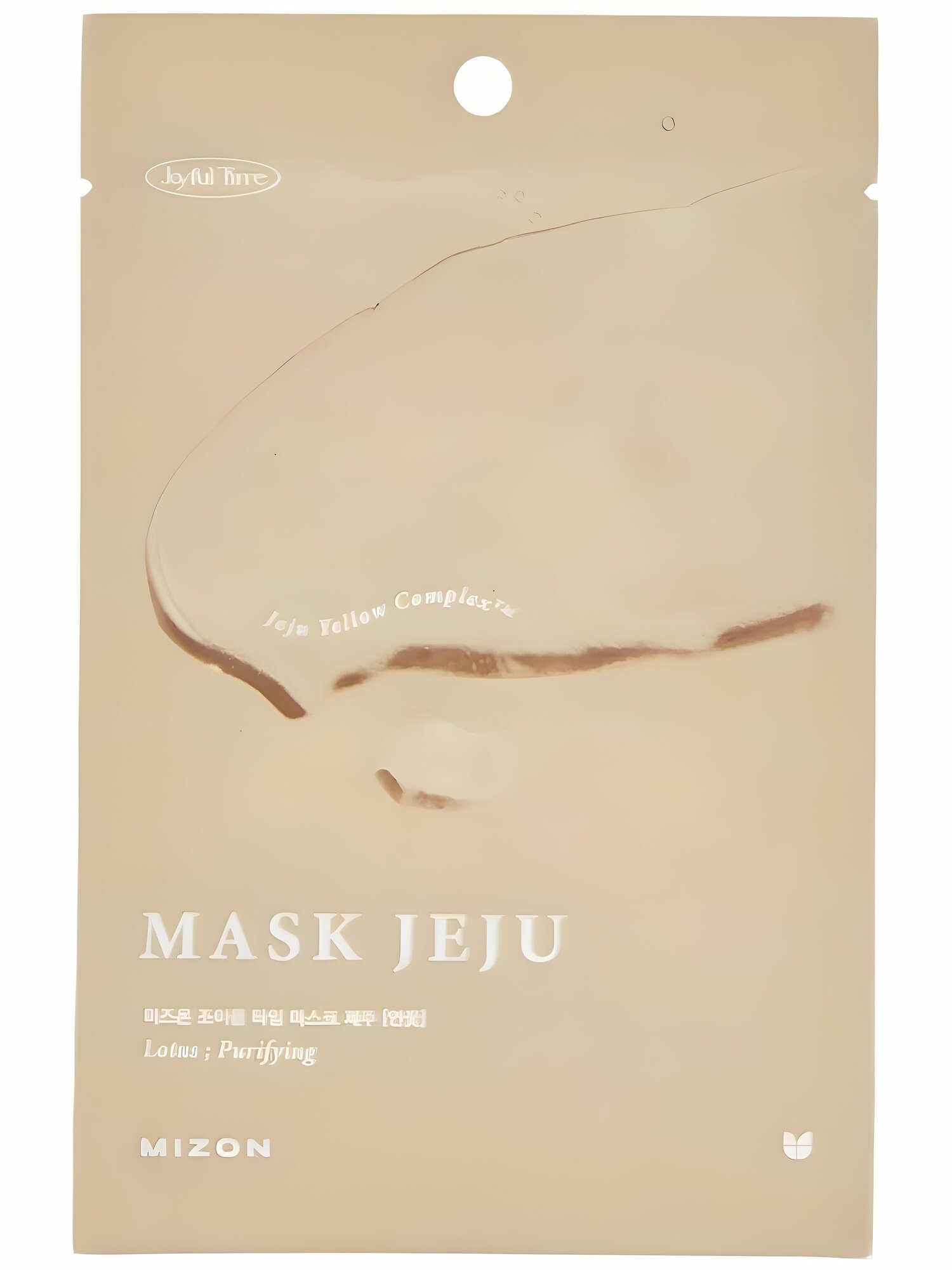 MIZON Тканевая маска для лица с экстрактом лотоса JOYFUL TIME MASK JEJU LOTUS 23мл