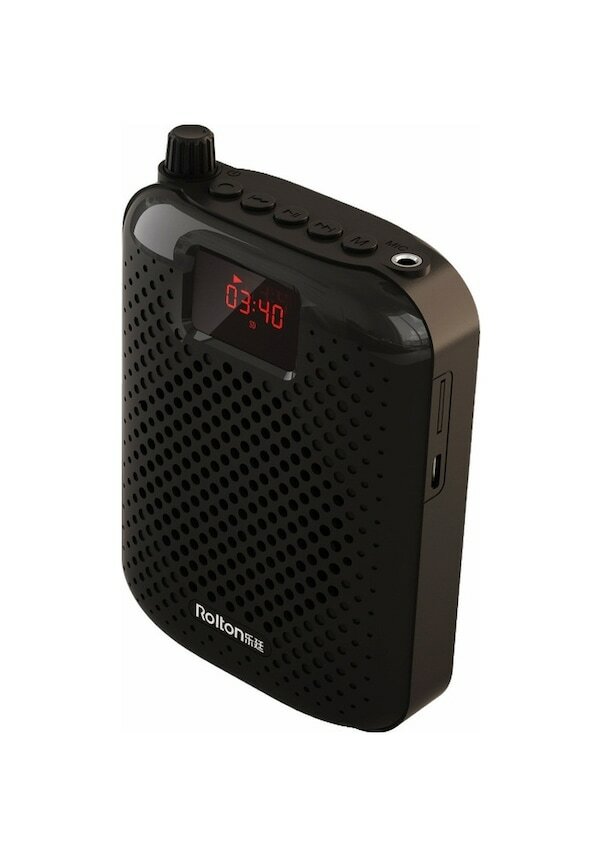 Rolton K500 Умный аудиоусилитель для педагогов и промоутеров, нарукавный, высокой мощности, пчелиный усилитель, в комплект входят 1 пчелиный усилитель, 1 кабель данных, 1 инструкция, 1 ремень