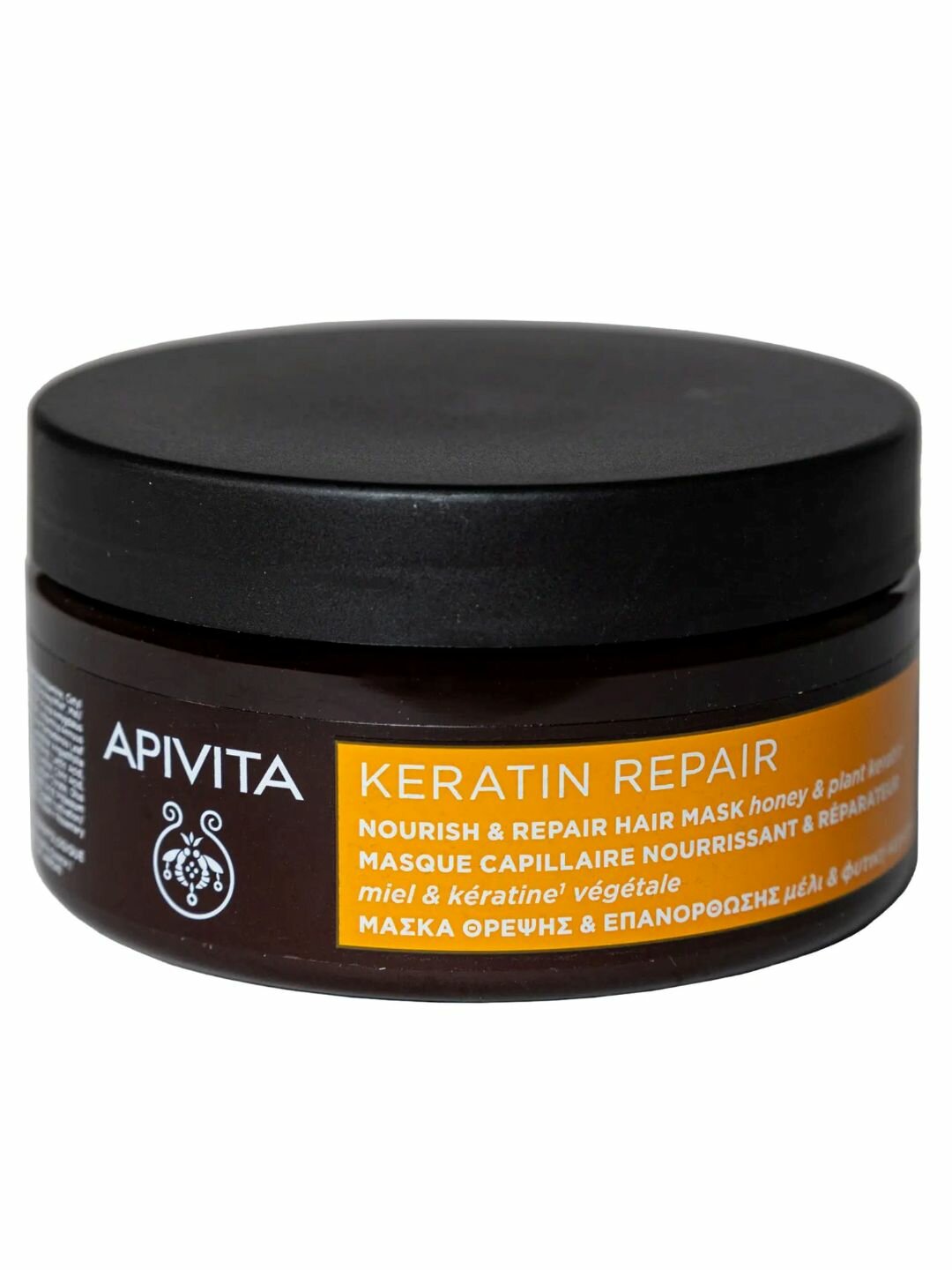 Апивита Питательная и восстанавливающая маска для волос с Растительным Кератином и Мёдом, 200 мл | APIVITA Hair Mask