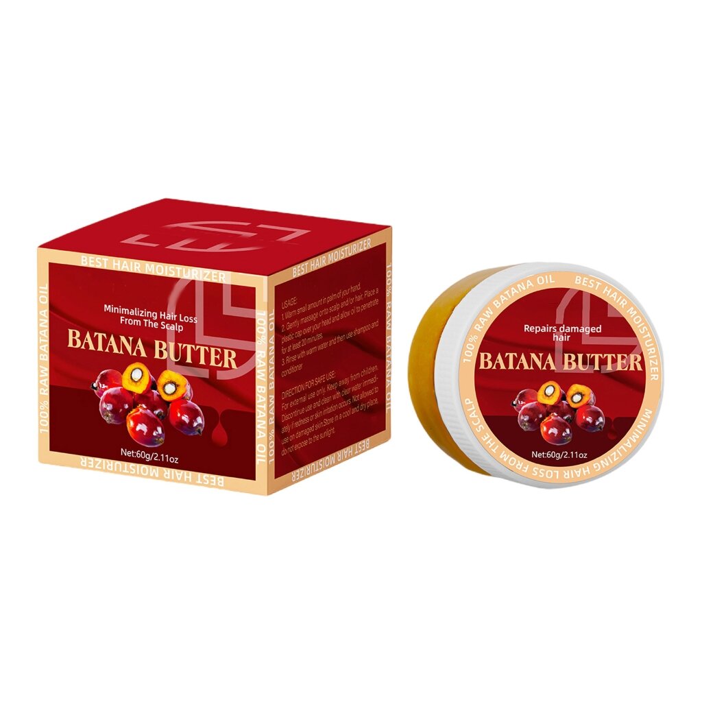 1 флакон масла для ухода за волосами Batana, 60 г черного, как смоль, густого и нежно увлажняющего корни волос