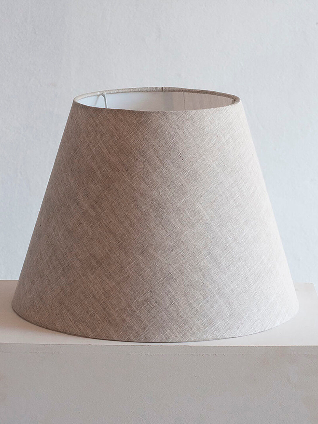 Абажур для торшера и напольного светильника "Льняной меланж", лён, 35 см