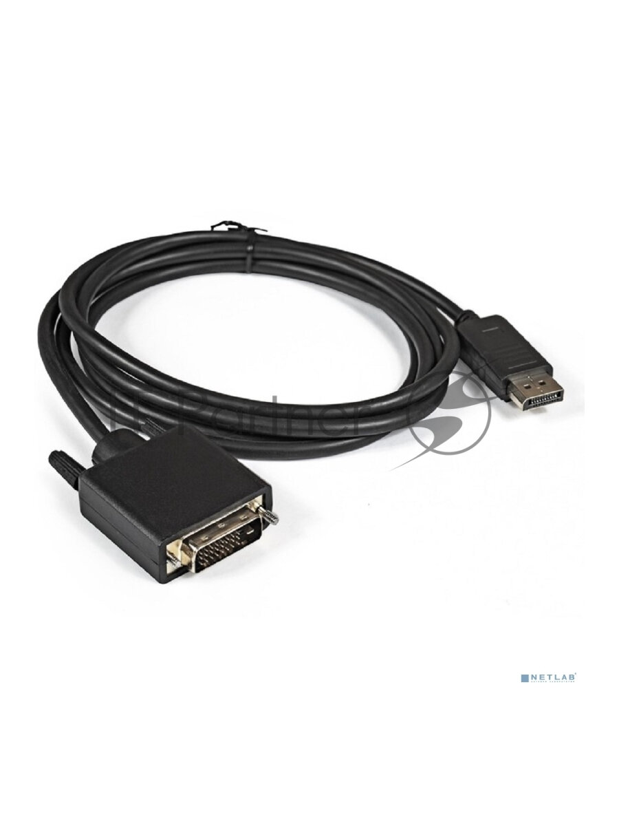 Кабель-переходник ExeGate EX284908RUS DisplayPort -DVI ExeGate EX-CC-DPM-DVIM-1.8 (20M/25M, 1,8м, экран)