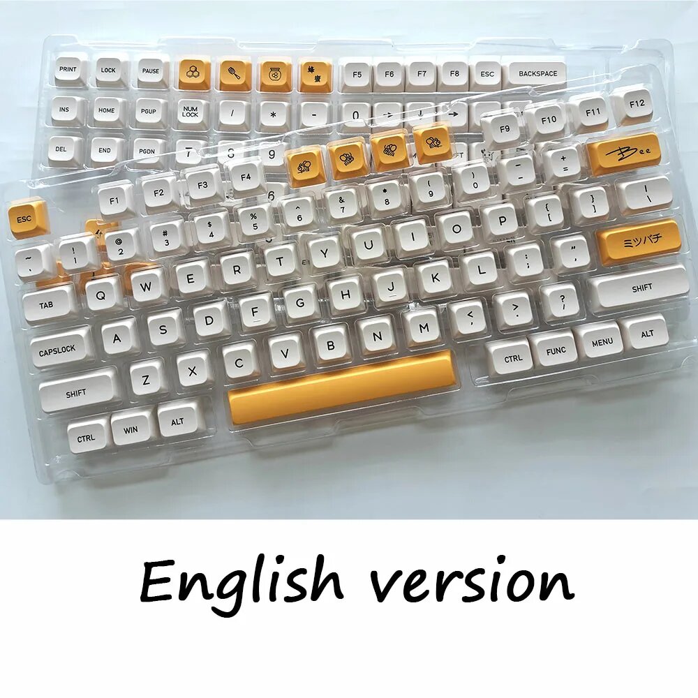 Readson 140 клавиш Bee Milk XDA Profile PBT для механической клавиатуры English