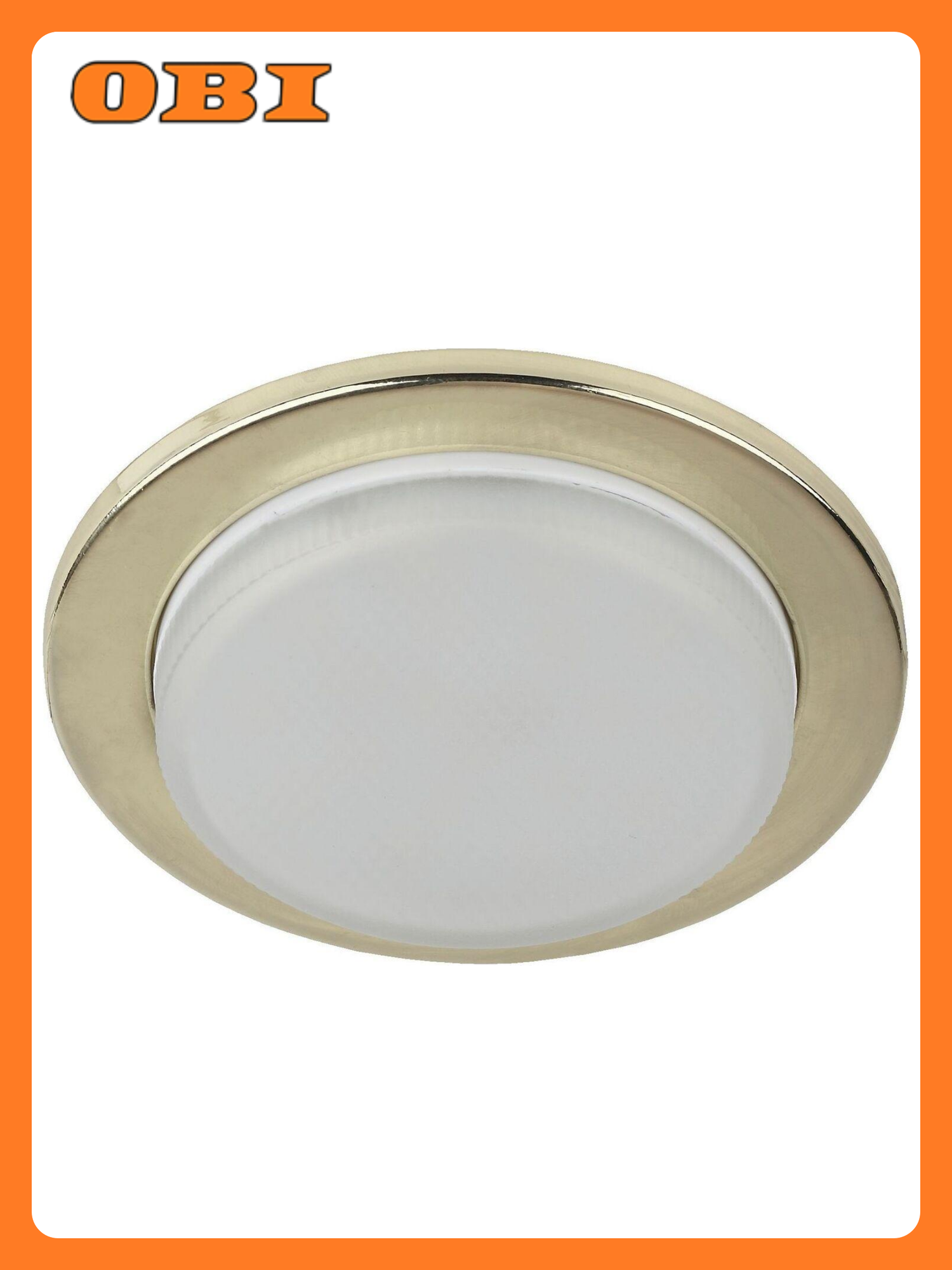 Встраиваемый светильник ЭРА KL70 GD /1, цоколь GX53, круглый