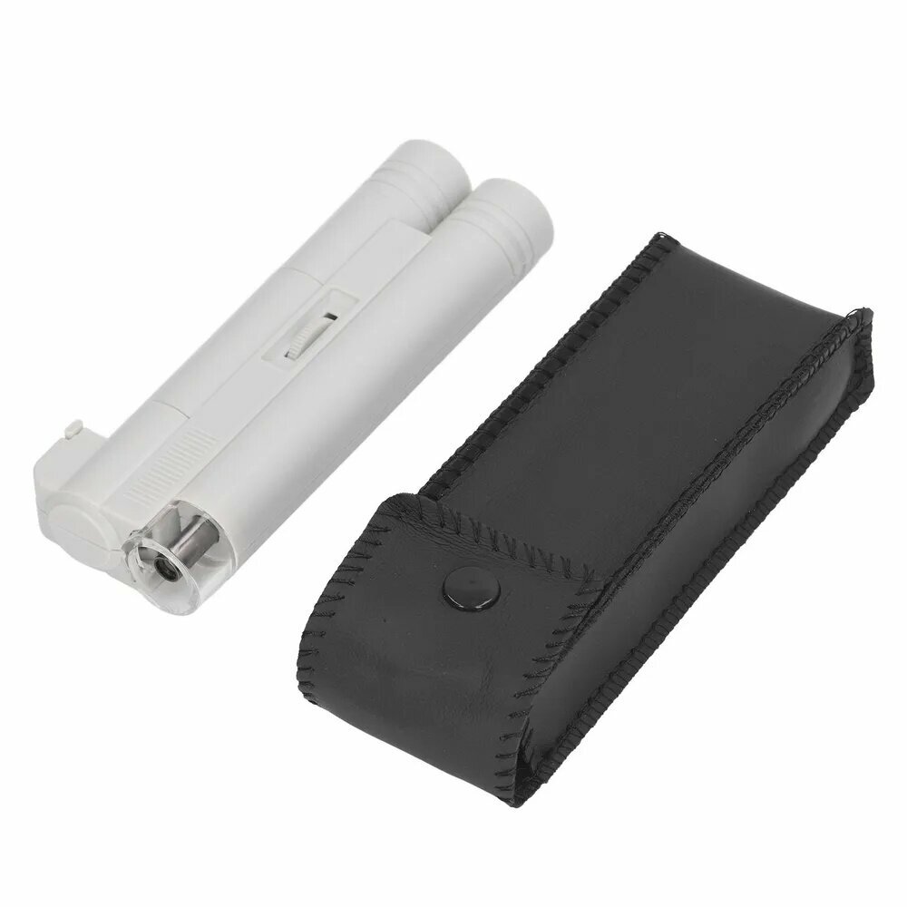 Светодиодный карманный микроскоп 150X с двойной трубкой, портативные ручные микроскопы со шкалой