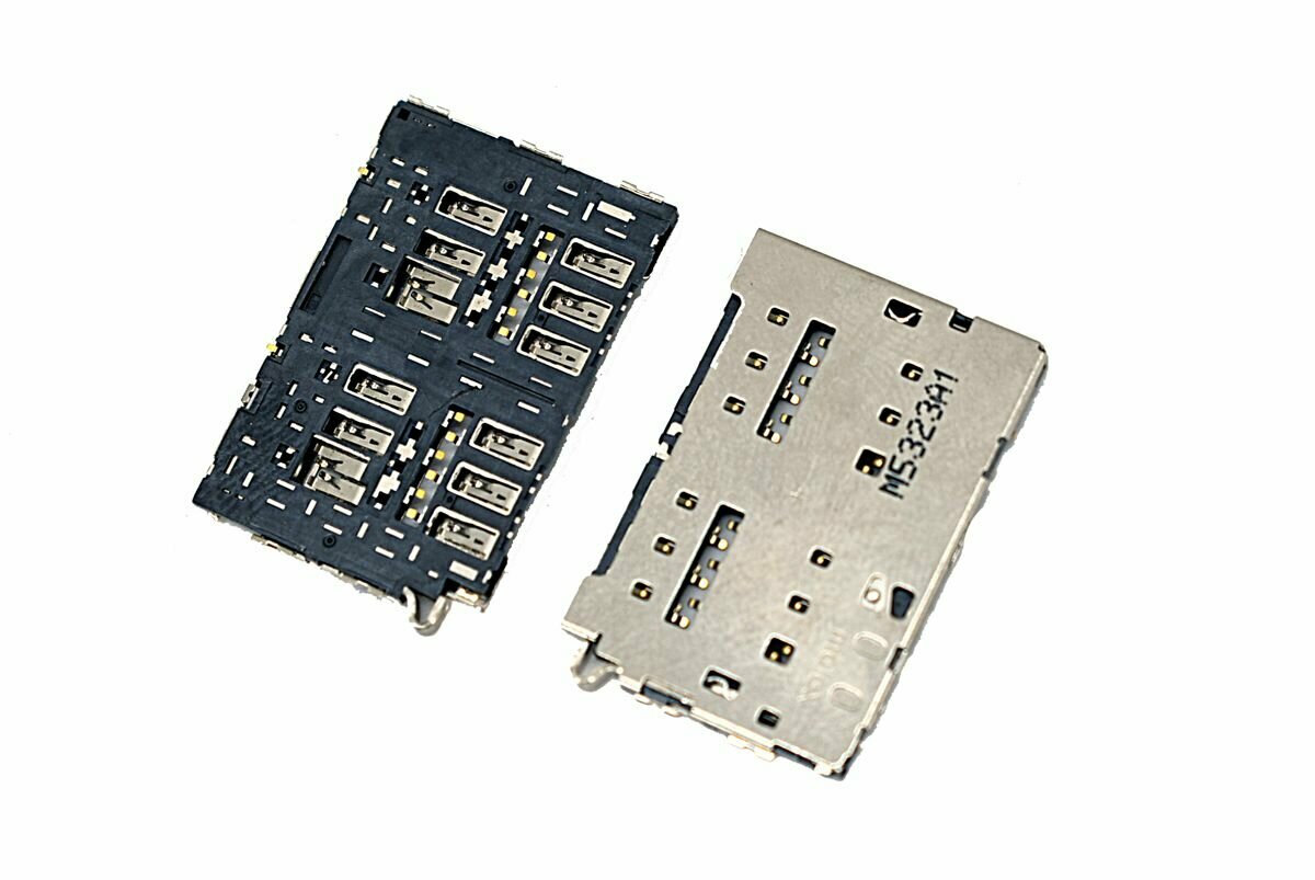 Коннектор SIM-карты (сим), mmc коннектор для Samsung s6 edge g920 g920v g920a g920p g920f (S143)